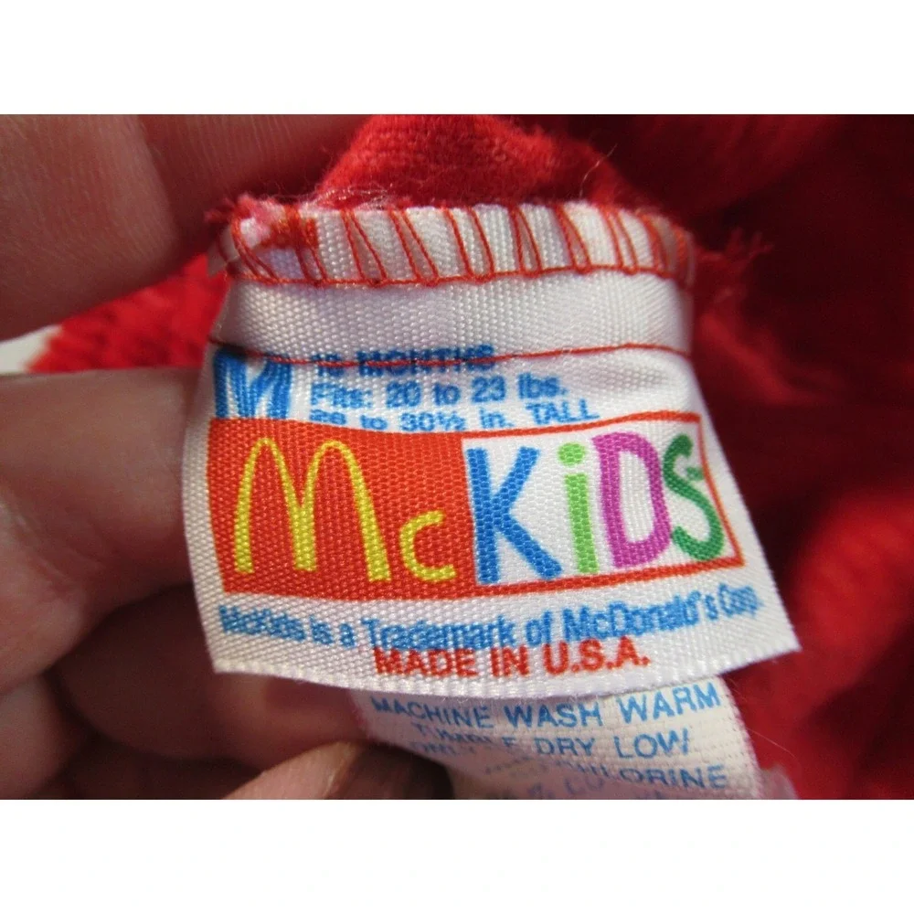 McDonald's | Bottoms | Vintage 9s Mckids Corduroy Overalls 8 Months Red ...